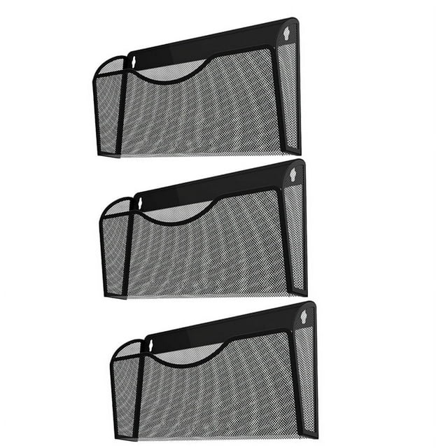 Magnetic File Holder 3 Pockets File Folder Organizer, Office Hanging ...