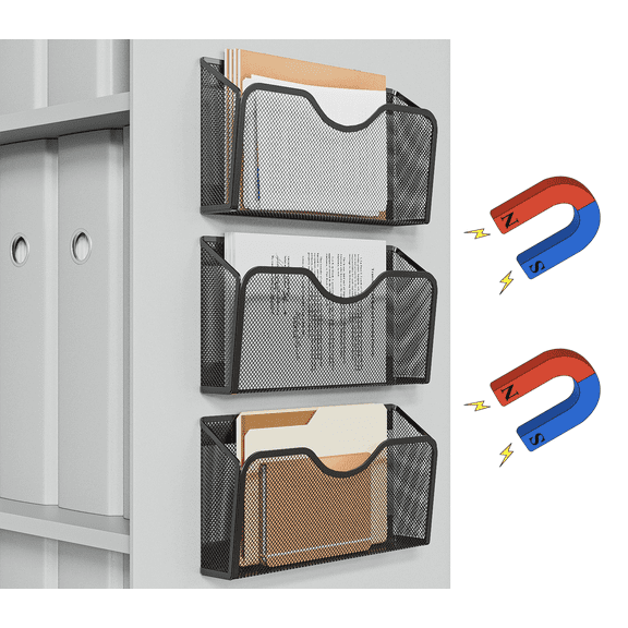 2-Pack Acrylic File Organizer for Sorting Mail - 5 Slots Letter Sorter ...