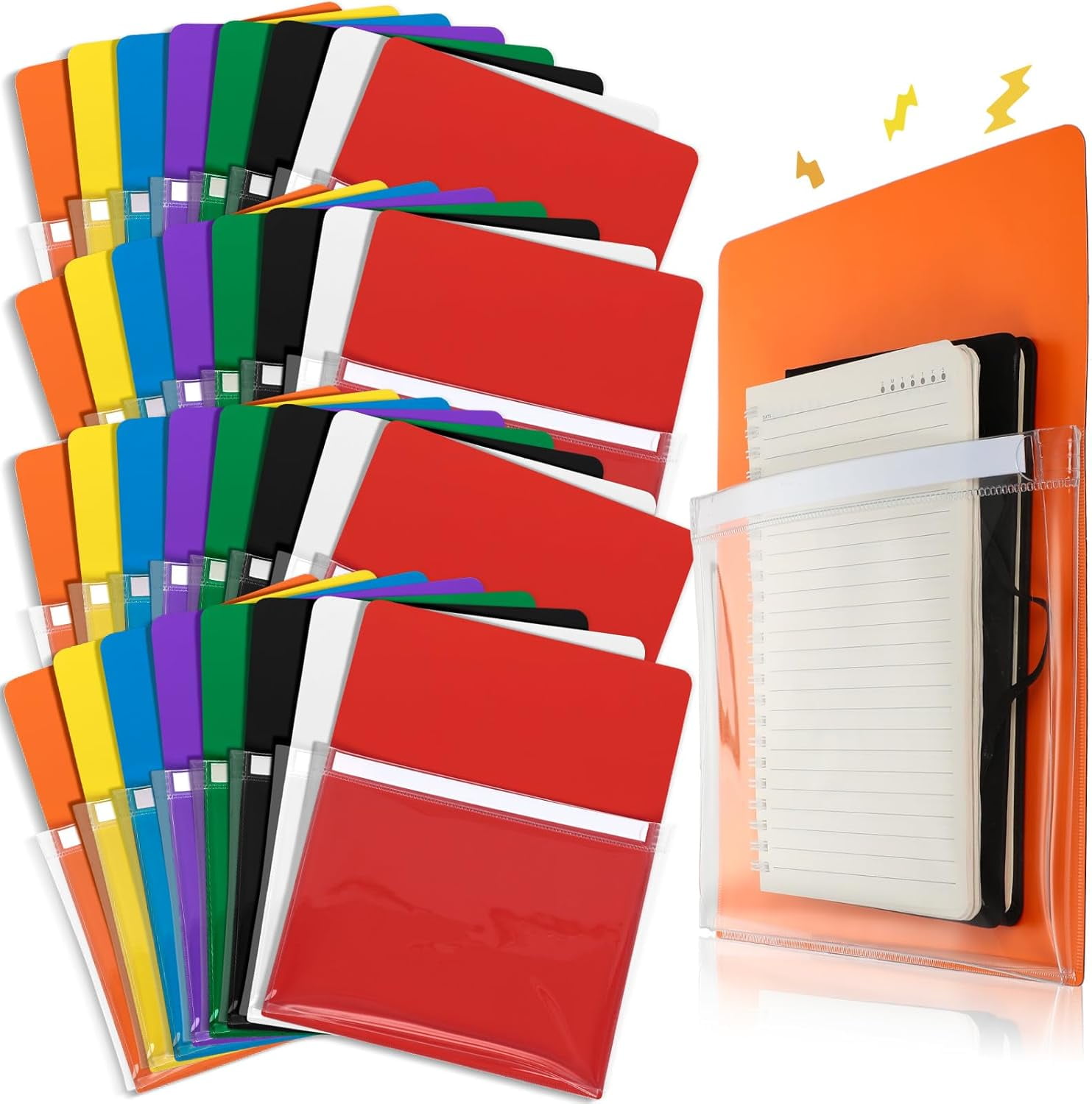 Magnetic File Holder Magnetic Pockets Folders for Whiteboard Magnet ...