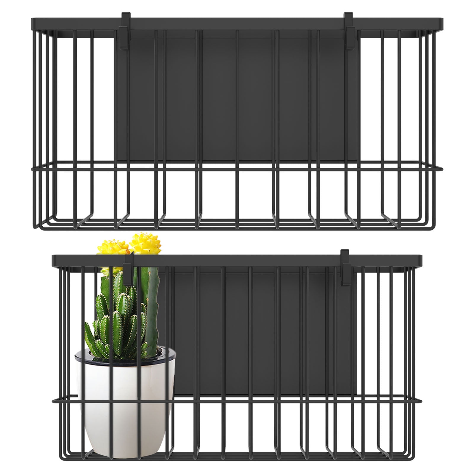 Magnetic File Holder Metal Storage Rack Open Design Large Capacity Side ...
