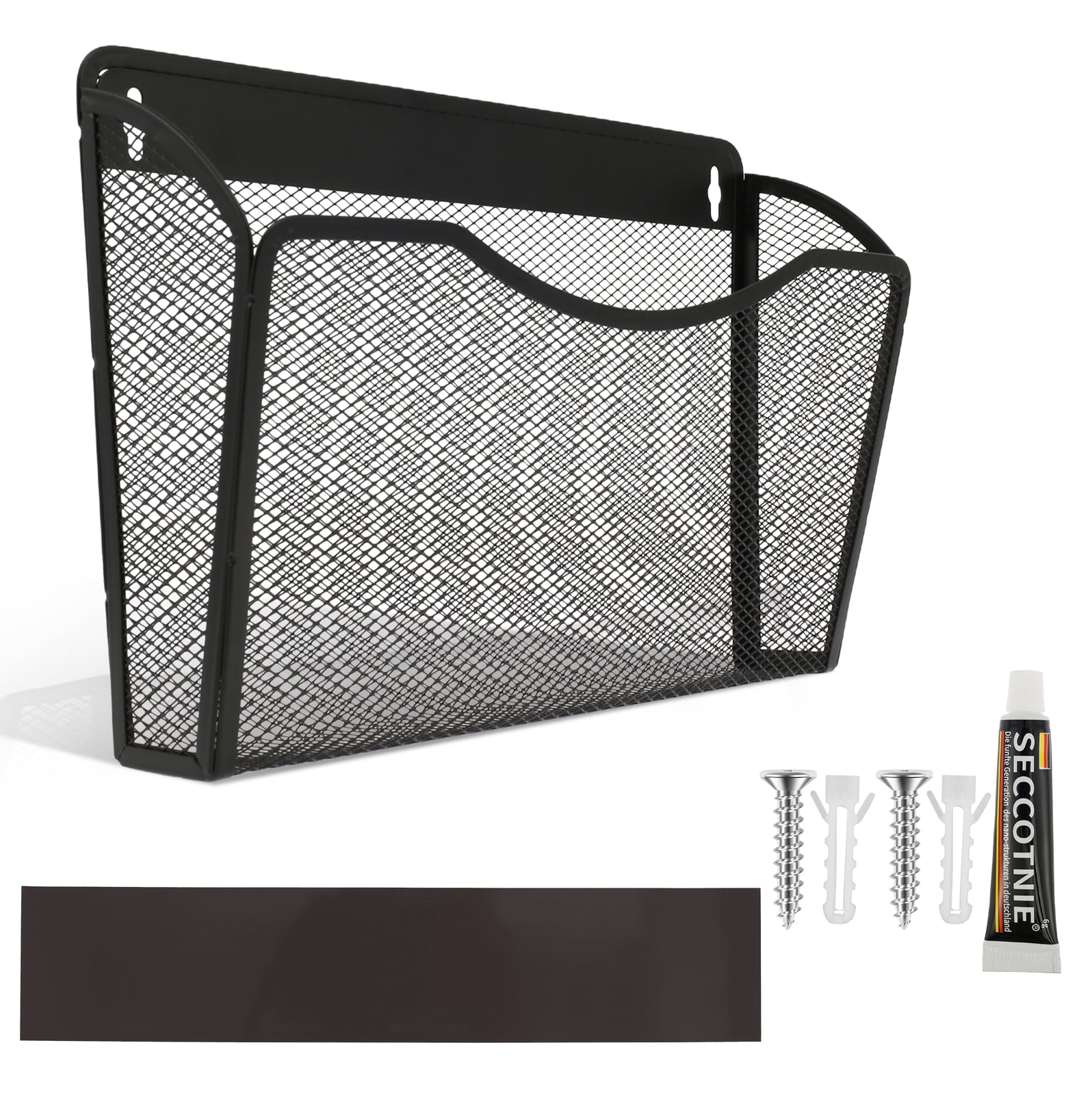 Magnetic File Organizer Carbon Steel Storage Rack Open Design Large ...