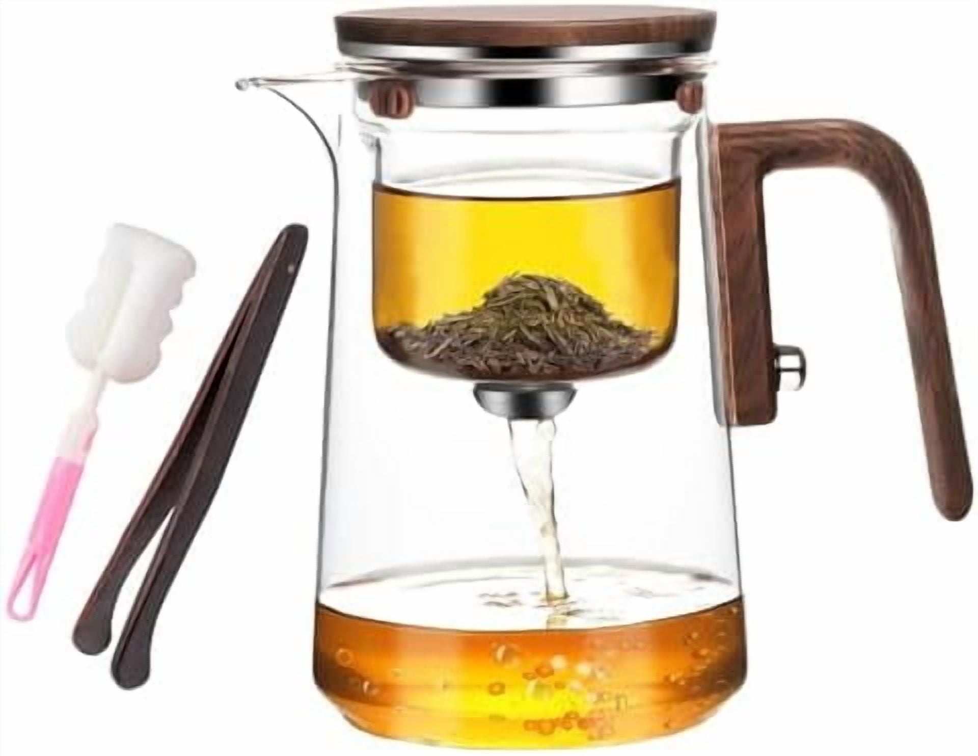 Magnetic Filter Teapot, 800ml with Tea Tongs and Brush, Enchanti ...