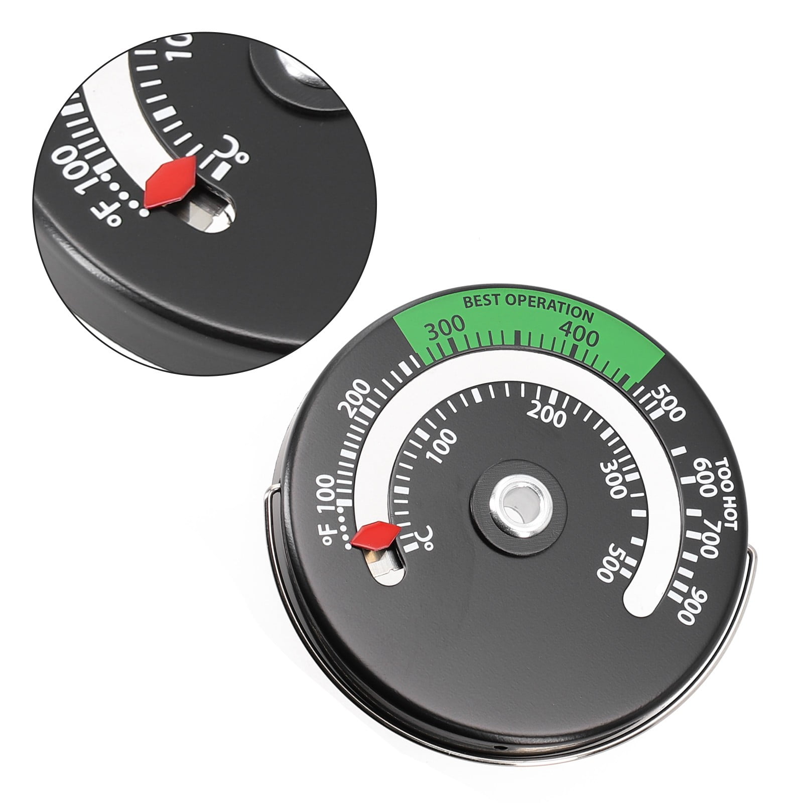 Magnetic Fireplace Stove Thermometer Fire Place Temperature - Walmart.com