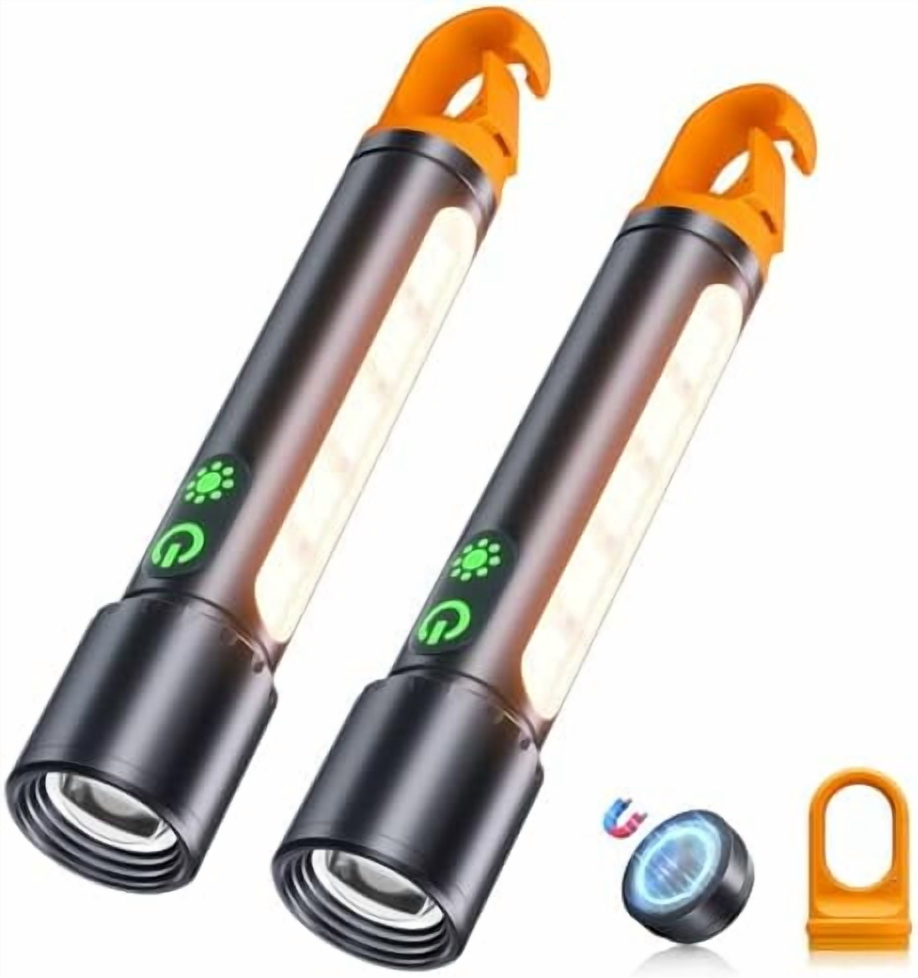 Magnetic Flashlight Rechargeable,2000LM 5000mAh Flashlights High Lumens ...