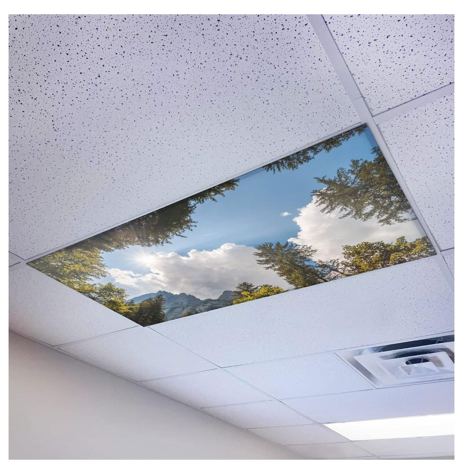 Magnetic Fluorescent Light Cover for Ceiling Lights Classroom 2x4 ...