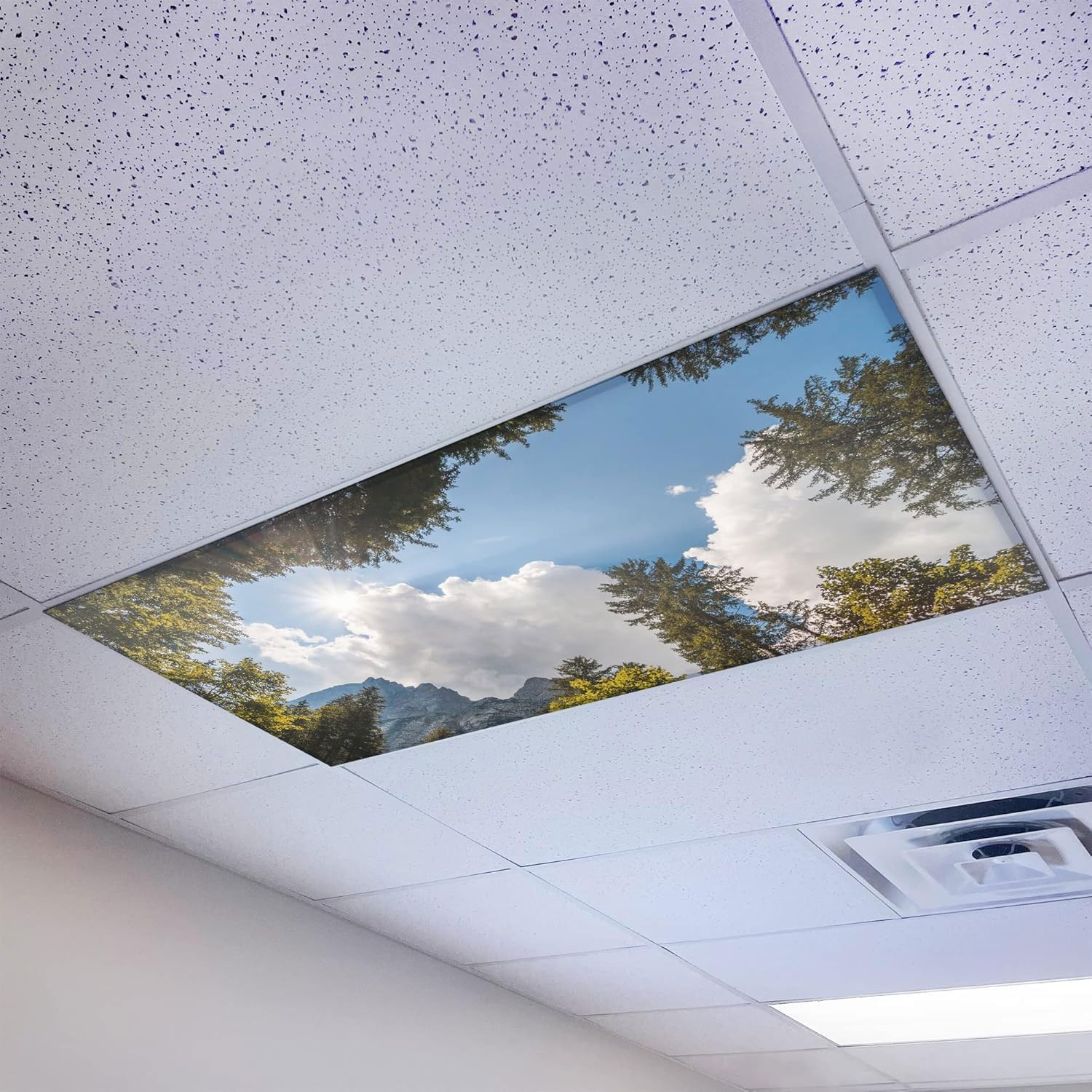 Magnetic Fluorescent Light Cover for Ceiling Lights Classroom 2x4 ...