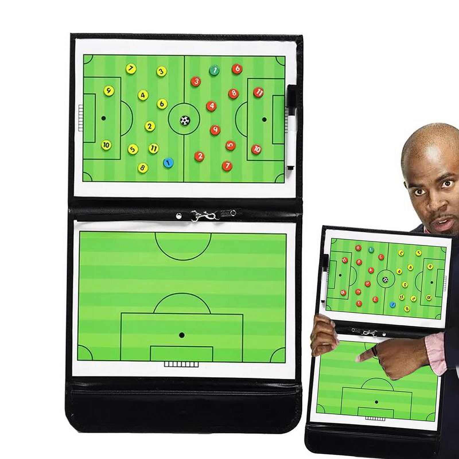 Magnetic Football Coaching Board Foldable Soccer Clipboard With Pen ...
