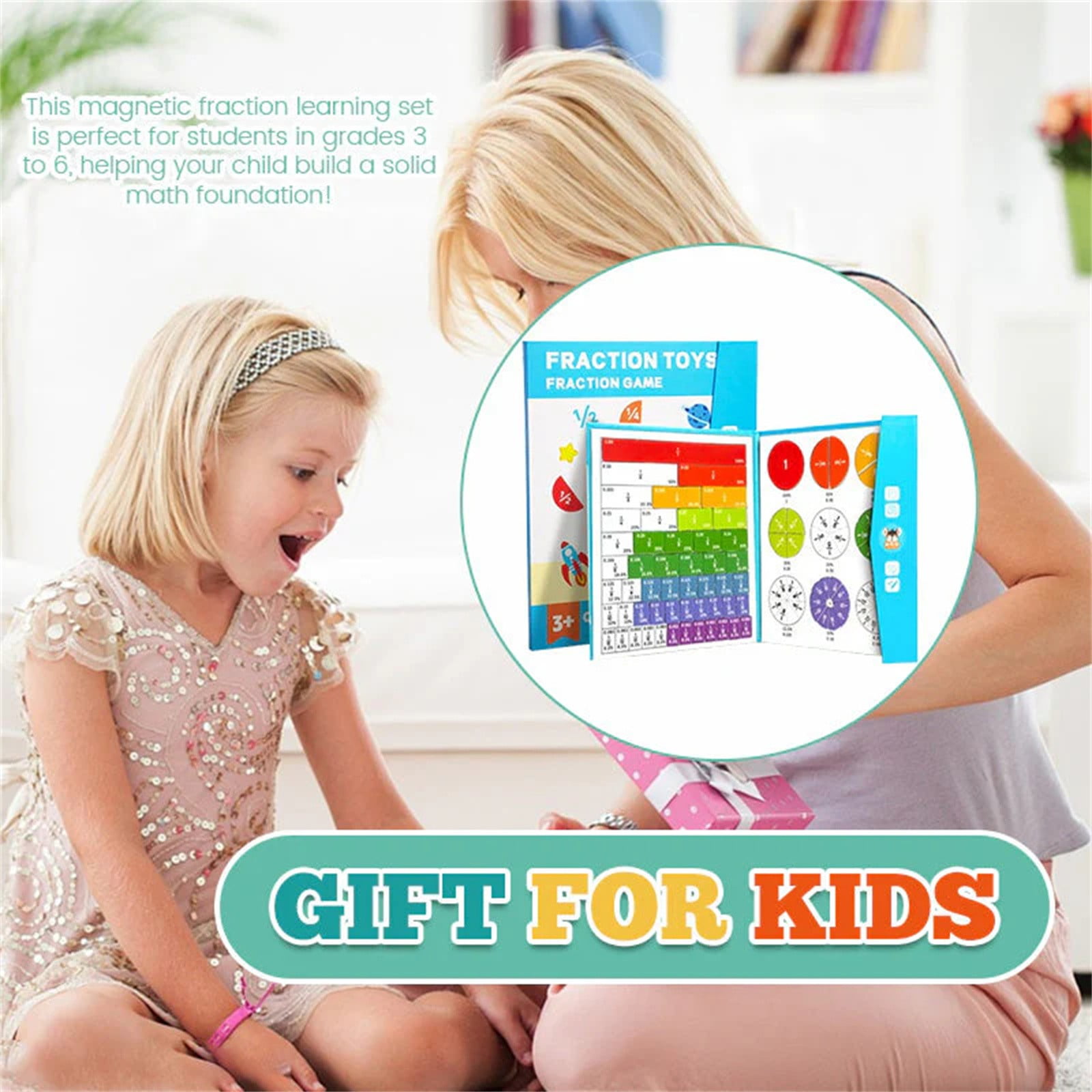 Magnetic Fraction Educational Puzzle, Magnetic Fraction Tiles ...