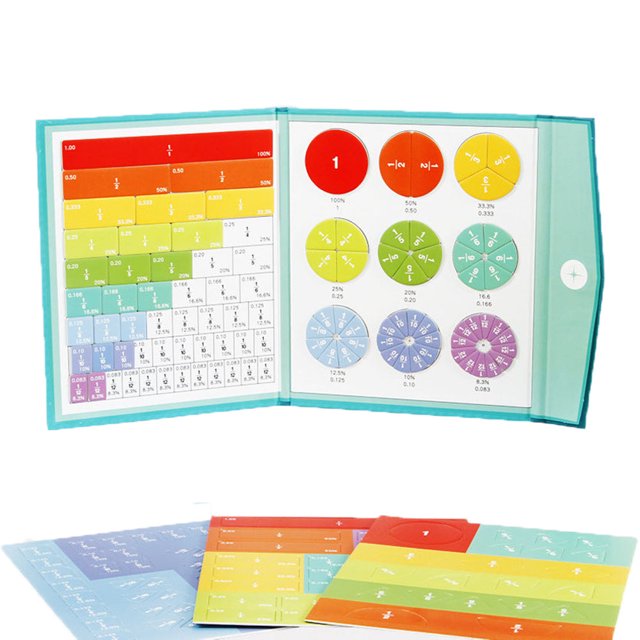 Magnetic Fraction Puzzle,Magnetic Fraction Disk Demonstrator,Fraction ...