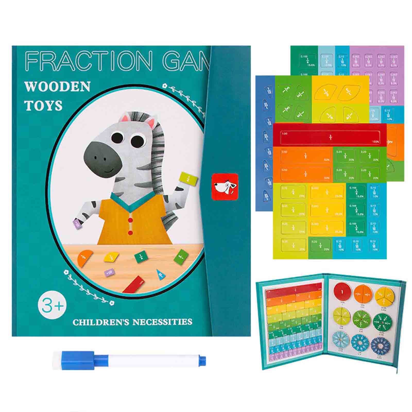 Magnetic Fraction Tiles & Fraction Circles, Math Manipulatives for ...