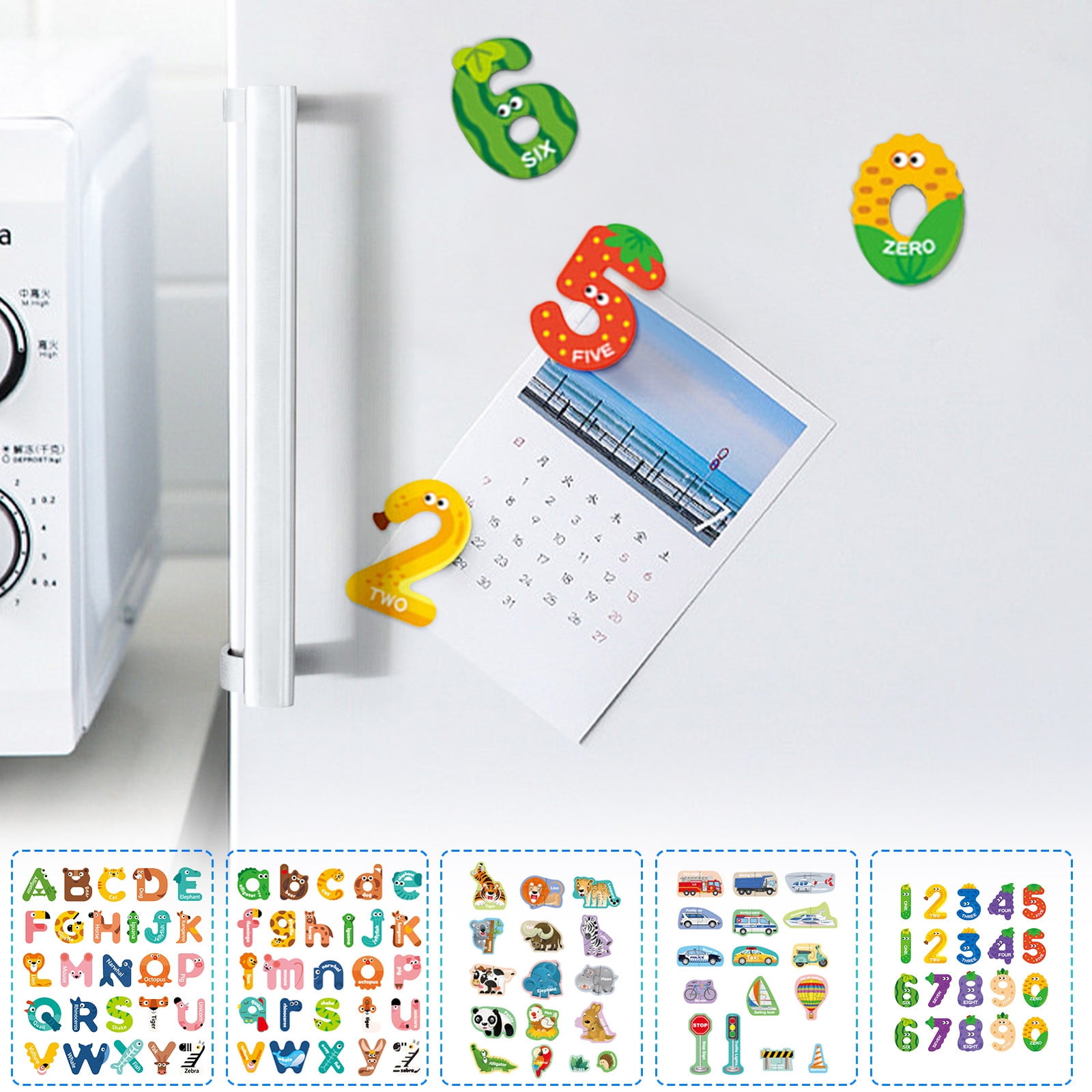 Magnetic Fridge Letters under $5! CQCYD Magnetic Puzzle Refrigerator ...