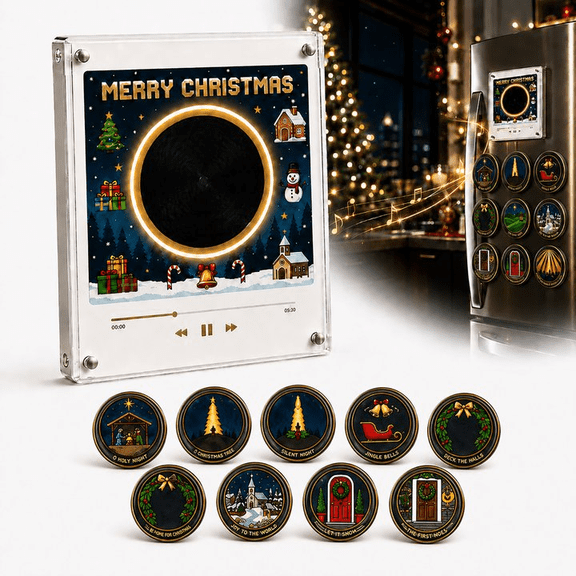 Magnetic Fridge Record Player, Christmas Mini Vinyl Record Player ...