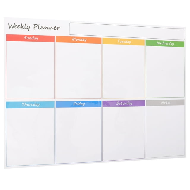 Magnetic Fridge Whiteboard Dry Erase Planner Calendar Weekly Planning ...