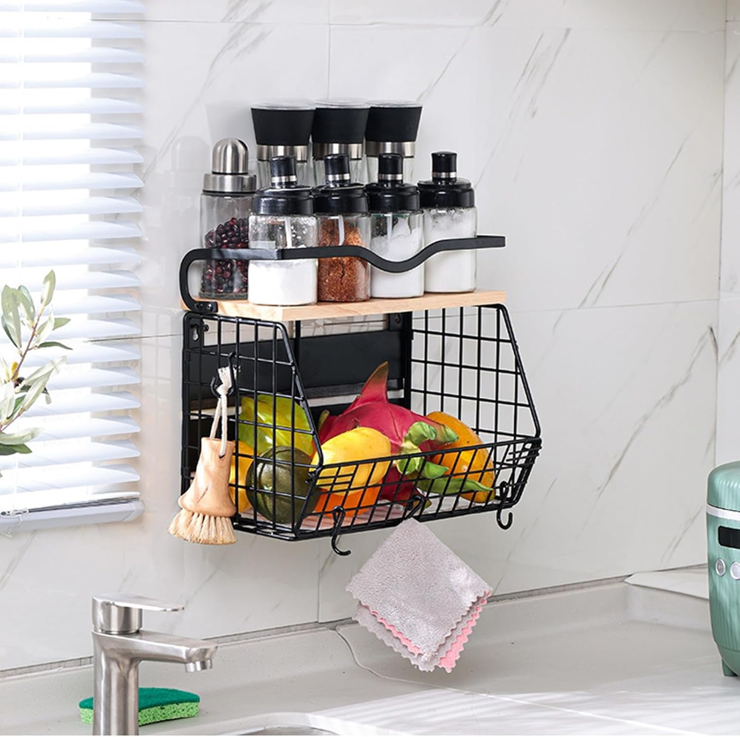 Magnetic Fruit Holder for Refrigerator,Magnetic Shelf for Fridge with ...