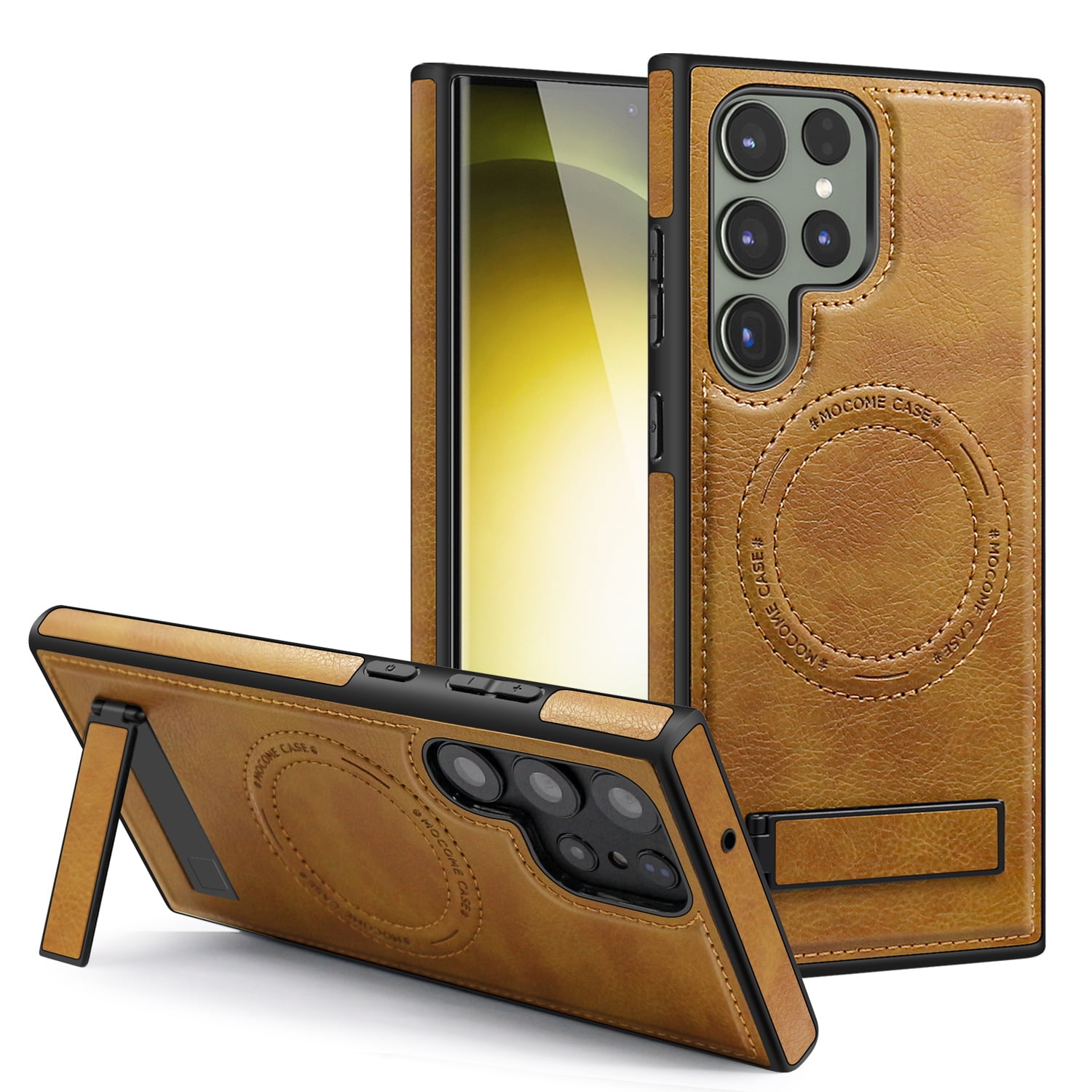 Magnetic for Galaxy S22 Ultra Premium PU Leather Case,Built-in ...