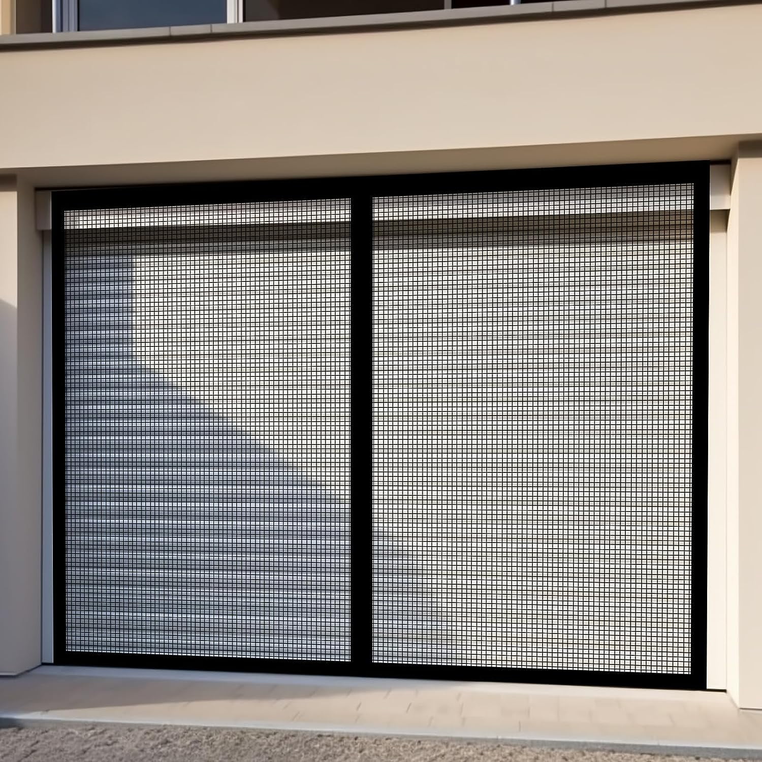 Magnetic Garage Door Screen 10x8ft, Durable Fiberglass Screen Door Mesh ...