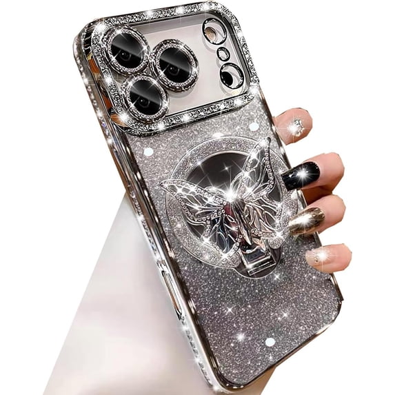 Magnetic Glitter Case for iPhone 17 Pro Max,[Compatible with MagSafe ...