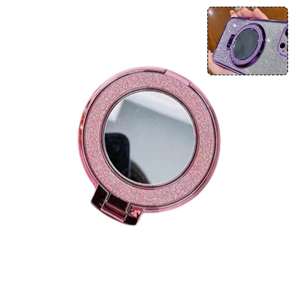 Magnetic Glitter Mirror Holder For Phone with Adhesive Buckle H9H7 ...