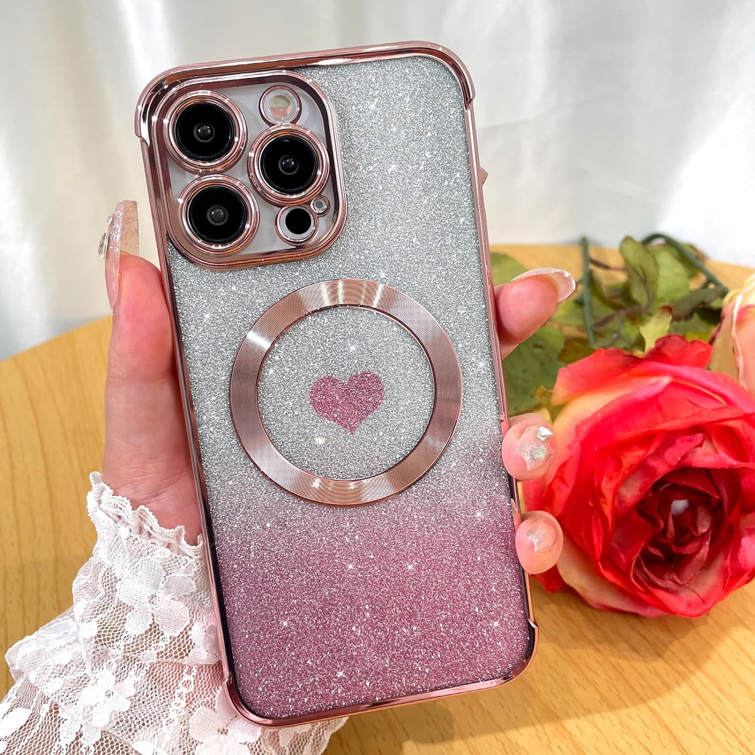 Magnetic Glitter for iPhone 12 Pro Max [ Compatible with MagSafe ...