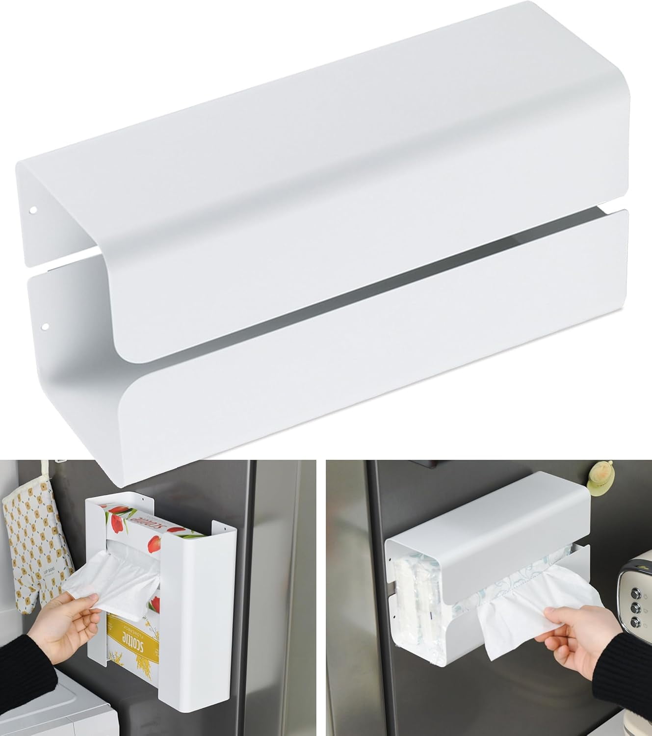 Magnetic Glove Tissue Dispenser Paper Towel Holder Wall Mount Fridge ...