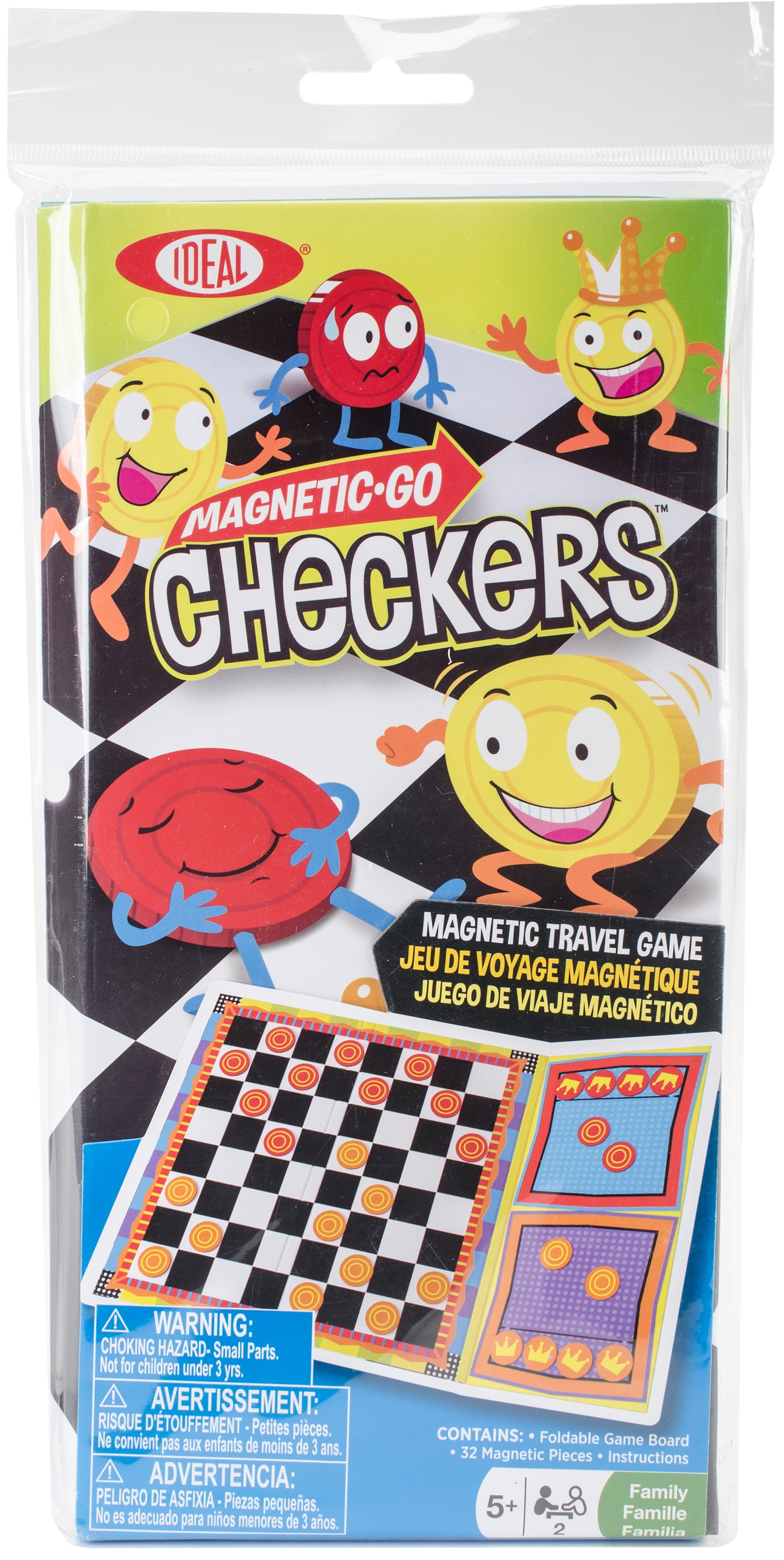 Magnetic Go Travel GameCheckers - Walmart.com
