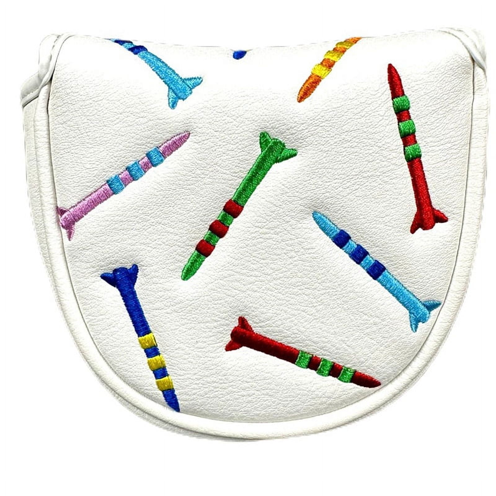 Magnetic Golf Putter Cover PU Mallet Putter Cover Magnetic Closure Golf ...