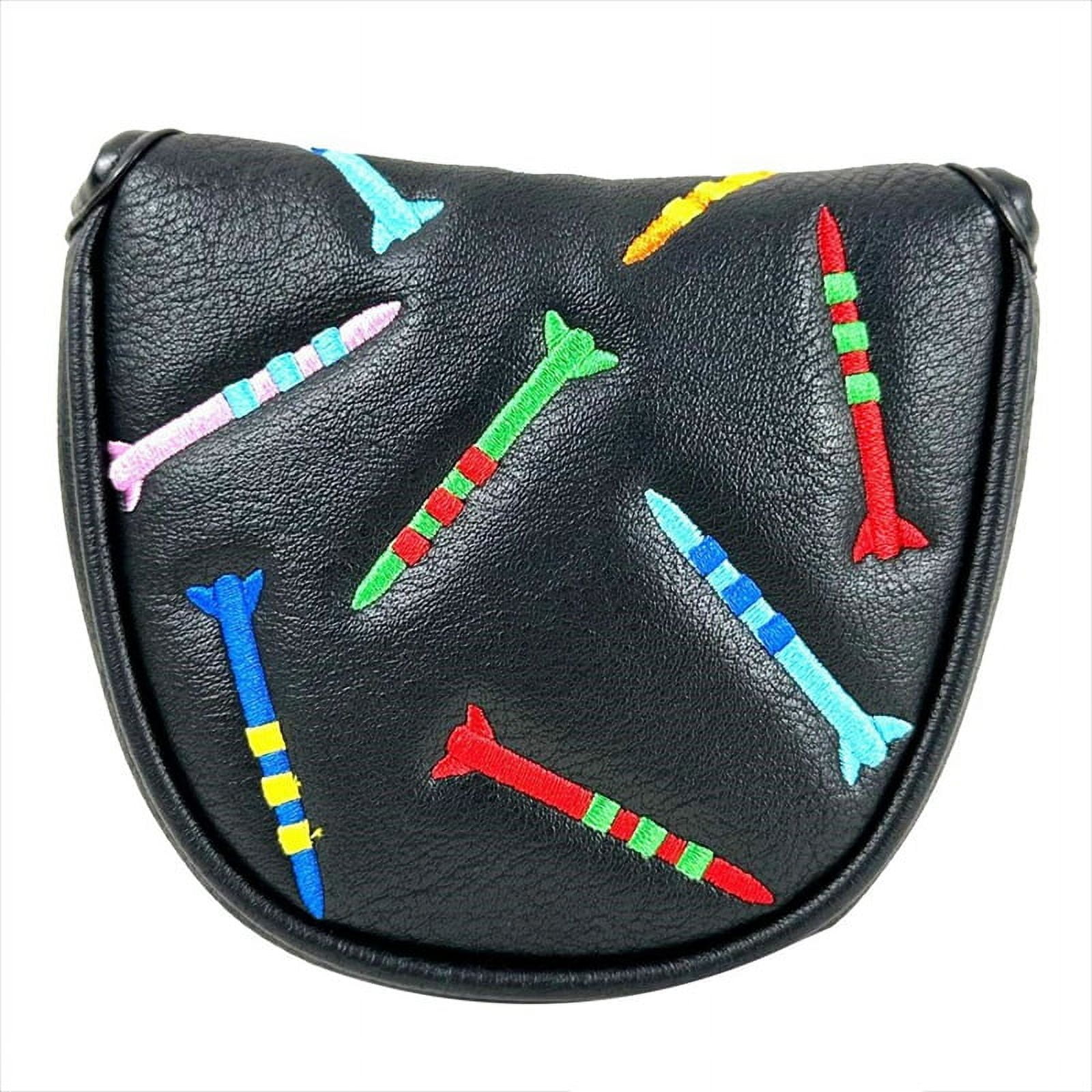 Magnetic Golf Putter Cover PU Mallet Putter Cover Magnetic Closure Golf ...