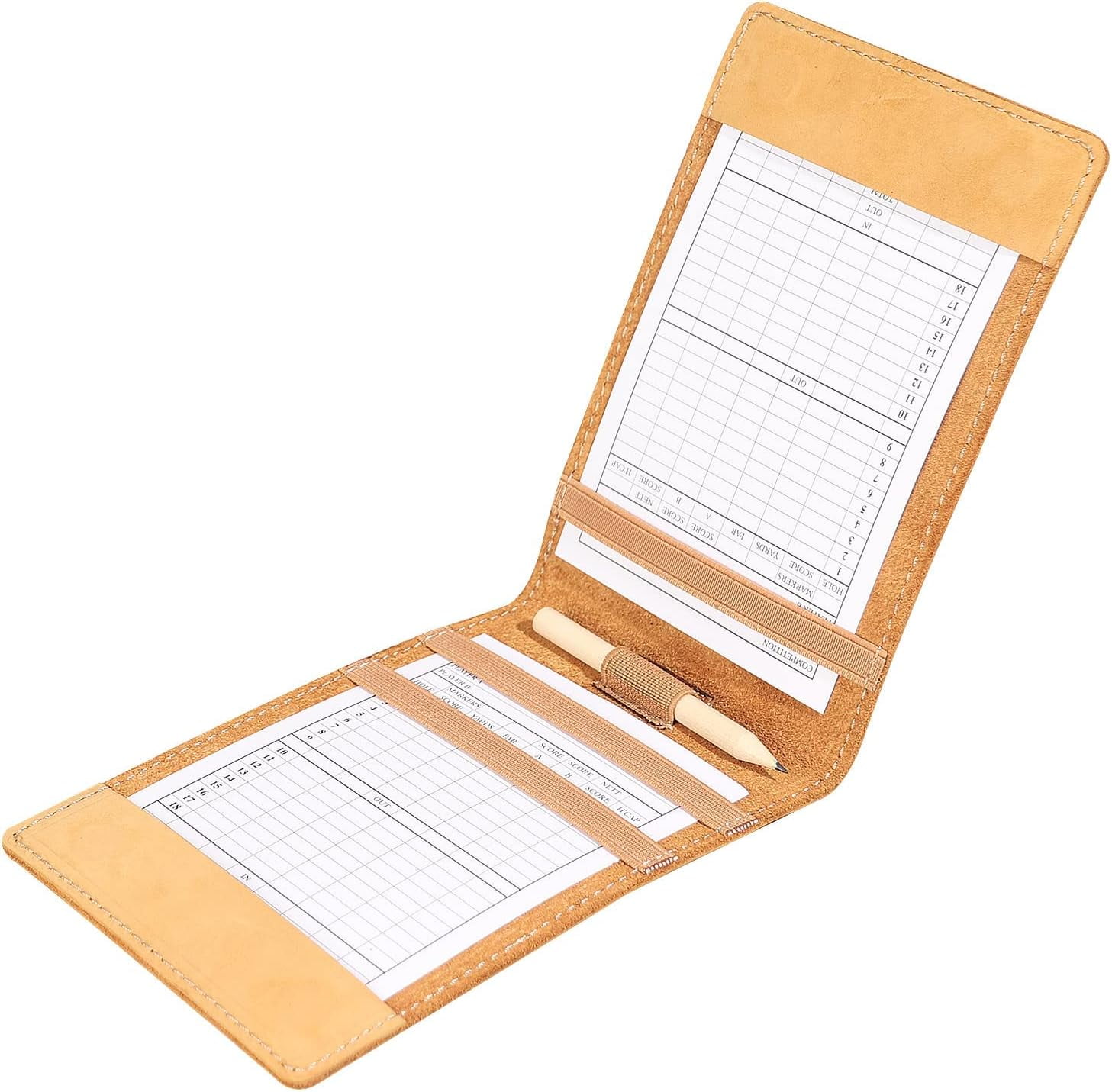 Magnetic Golf Scorecard Yardage Holder Cover With10pcs Double-Sided ...