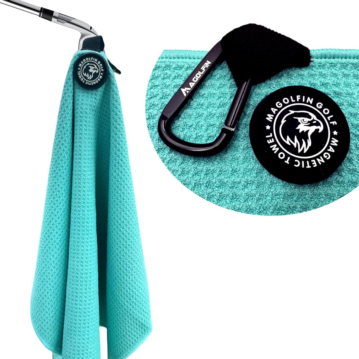 Magnetic Golf Towel with Clip, Microfiber Waffle Design - Industrial ...