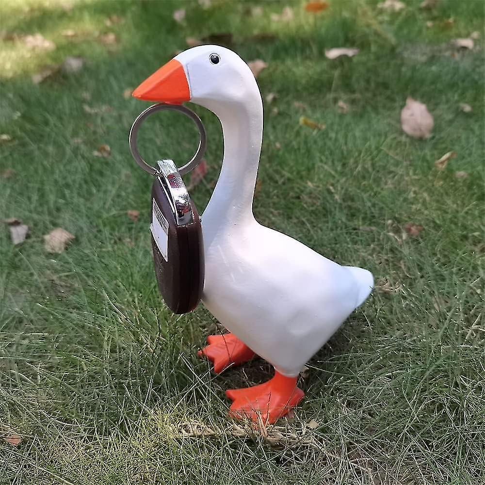 Magnetic Goose Key Holder Resin Duck Key Storage Rack Sculpture Goose ...