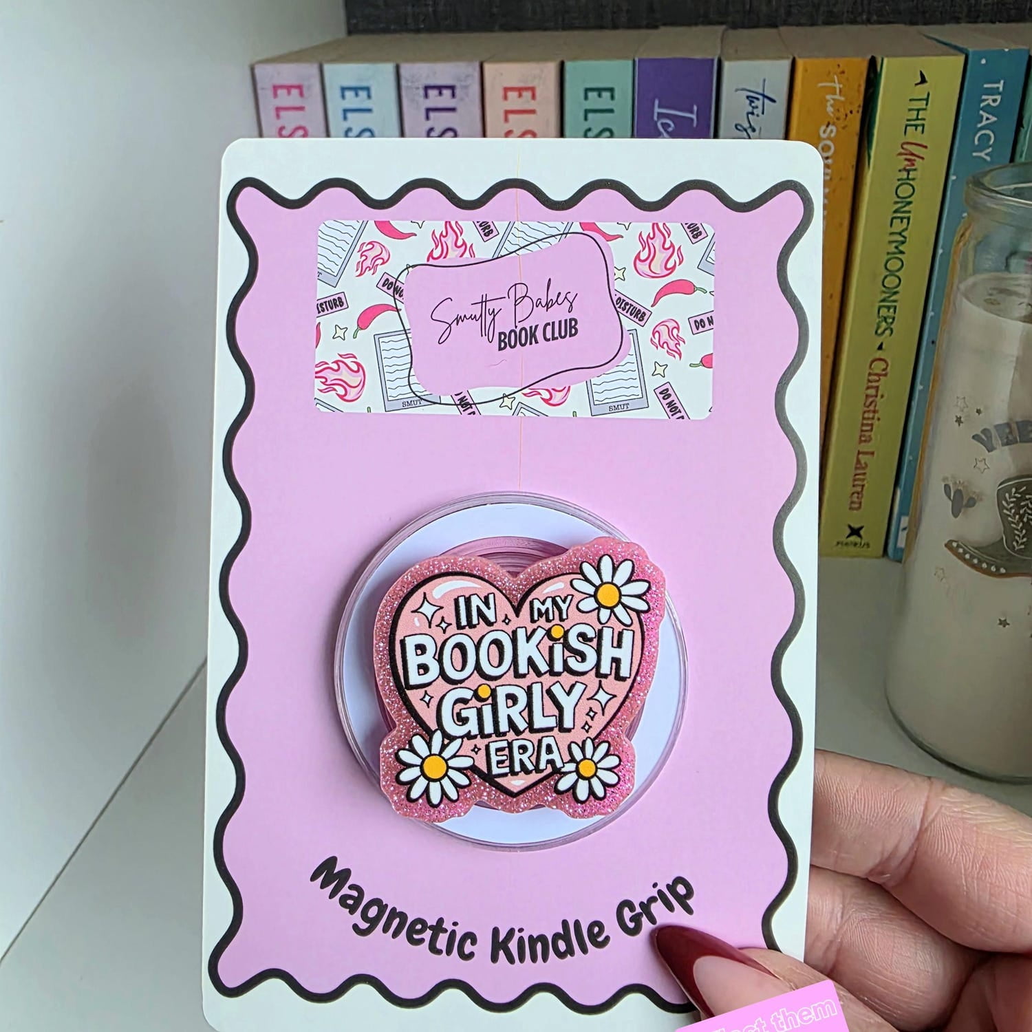 Magnetic Grip Holder | Bookish Accessory | Cute E-Reader Grip | Case ...