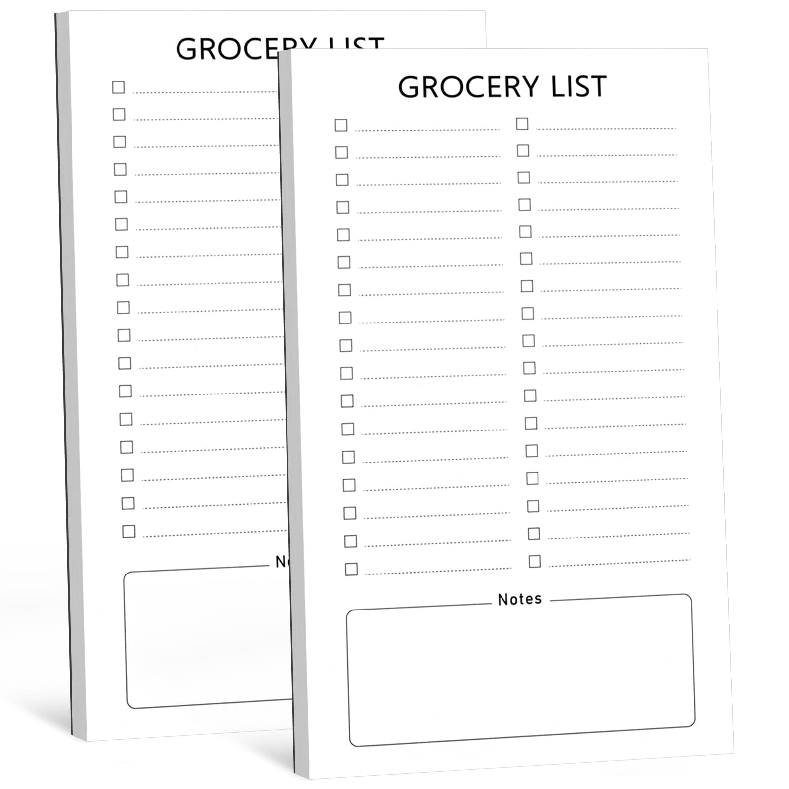 Refrigerator Grocery List Pad, 2 Pack Magnetic Notepads for Fridge ...