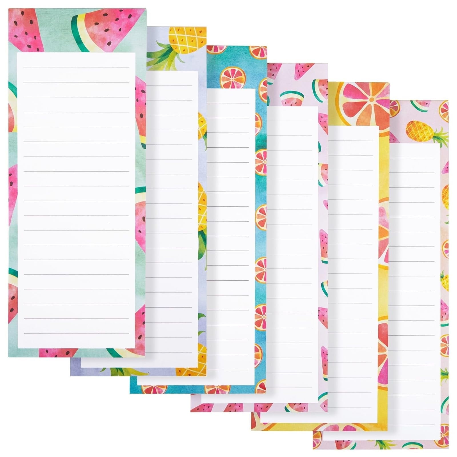 Magnetic Grocery List Pad for Fridge, 6-Pack Shopping Note Pads with ...