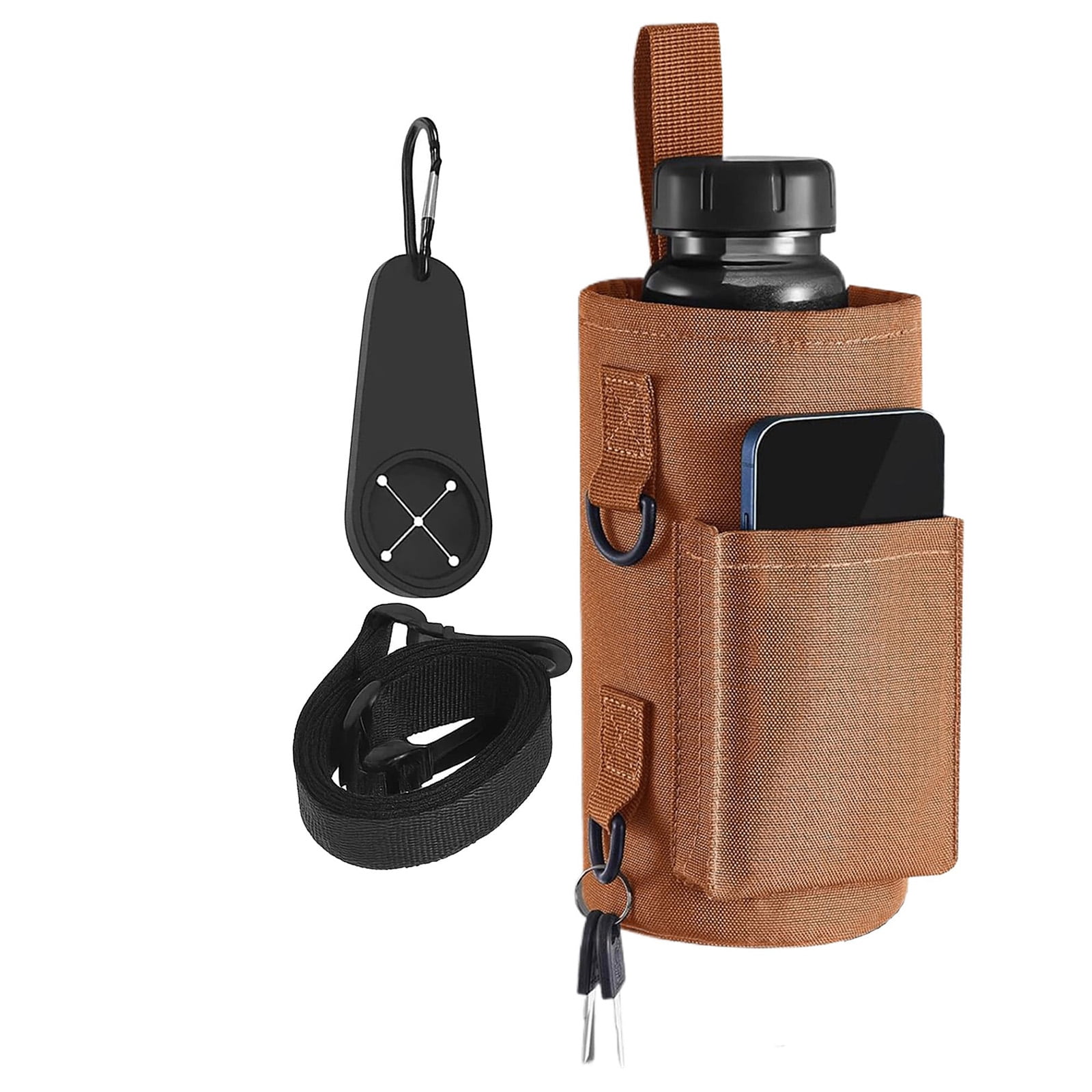 Magnetic Gym Bag Waterbottle Holder, Equipped With Transparent Phone ...