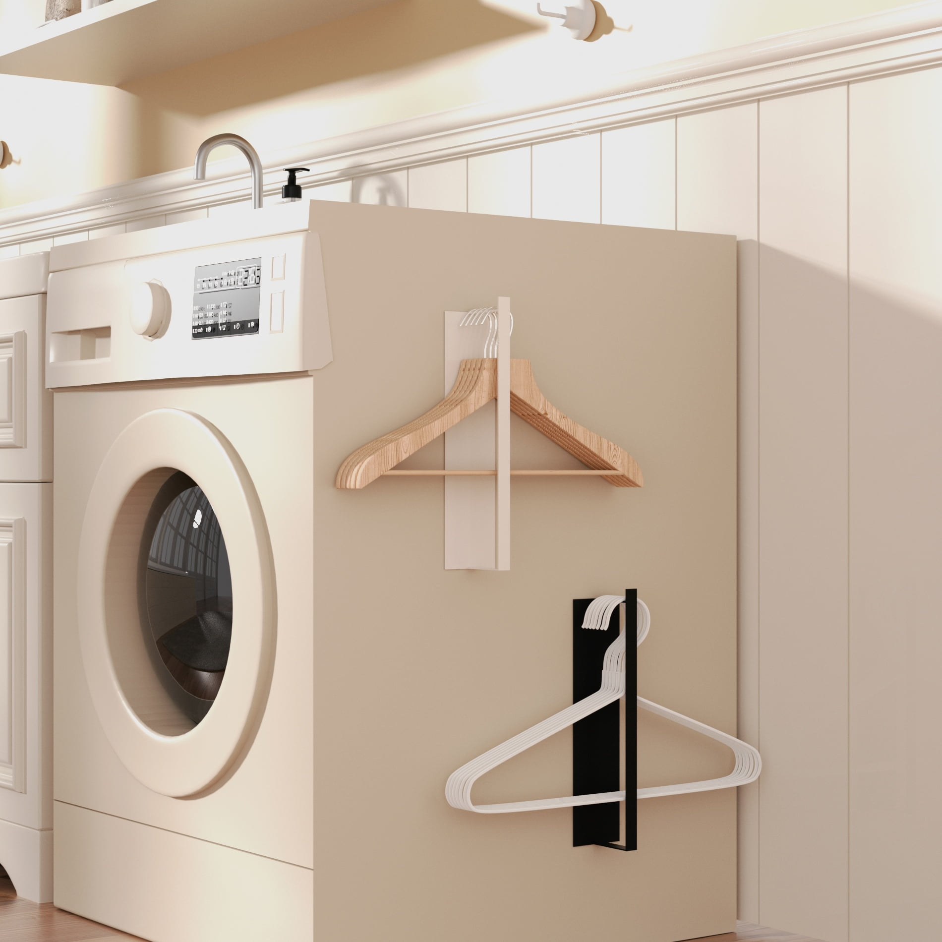 Magnetic Hanger Holder,Clothes Hanger Storage Rack,Coat Hanger ...