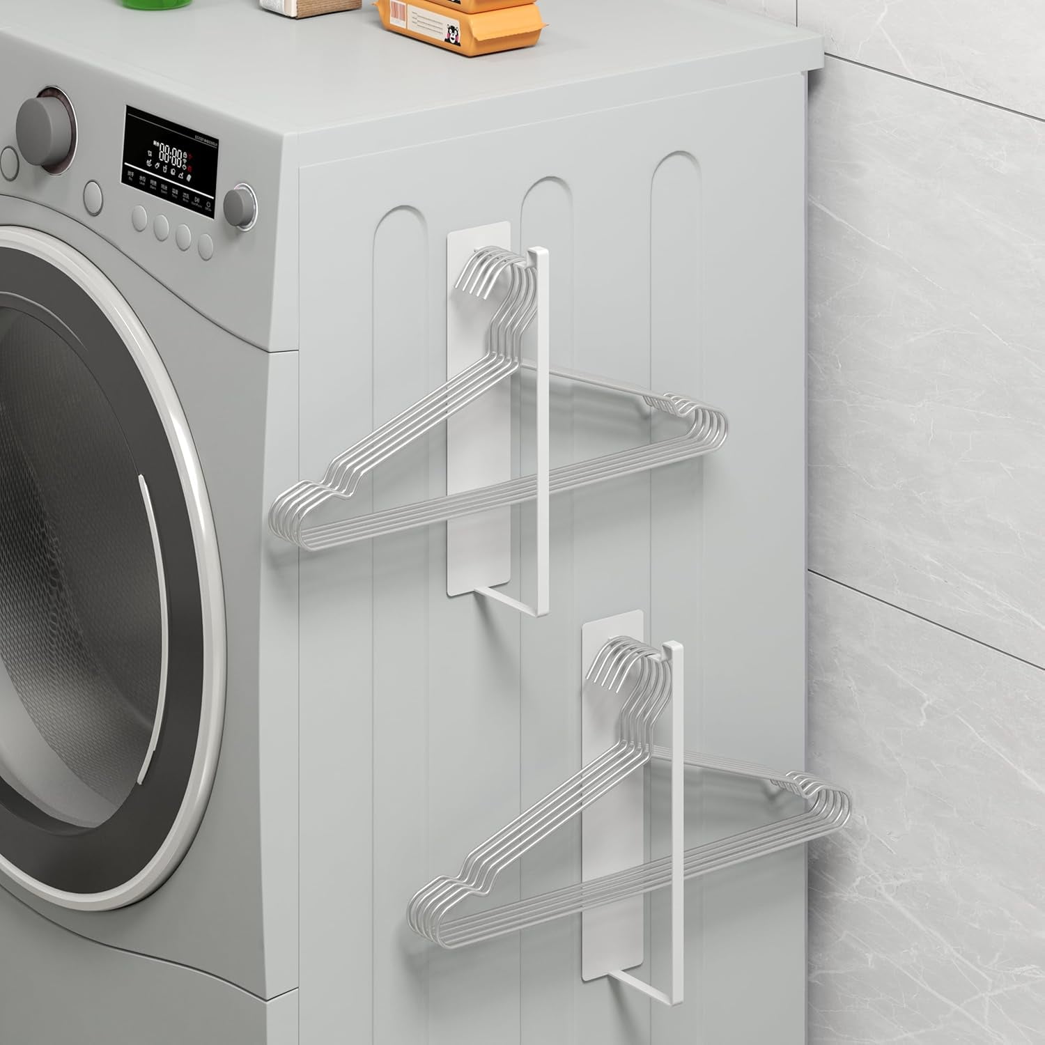 Magnetic Hanger Organizer, 2Pack Hangers Holder for Dryer/Washing ...