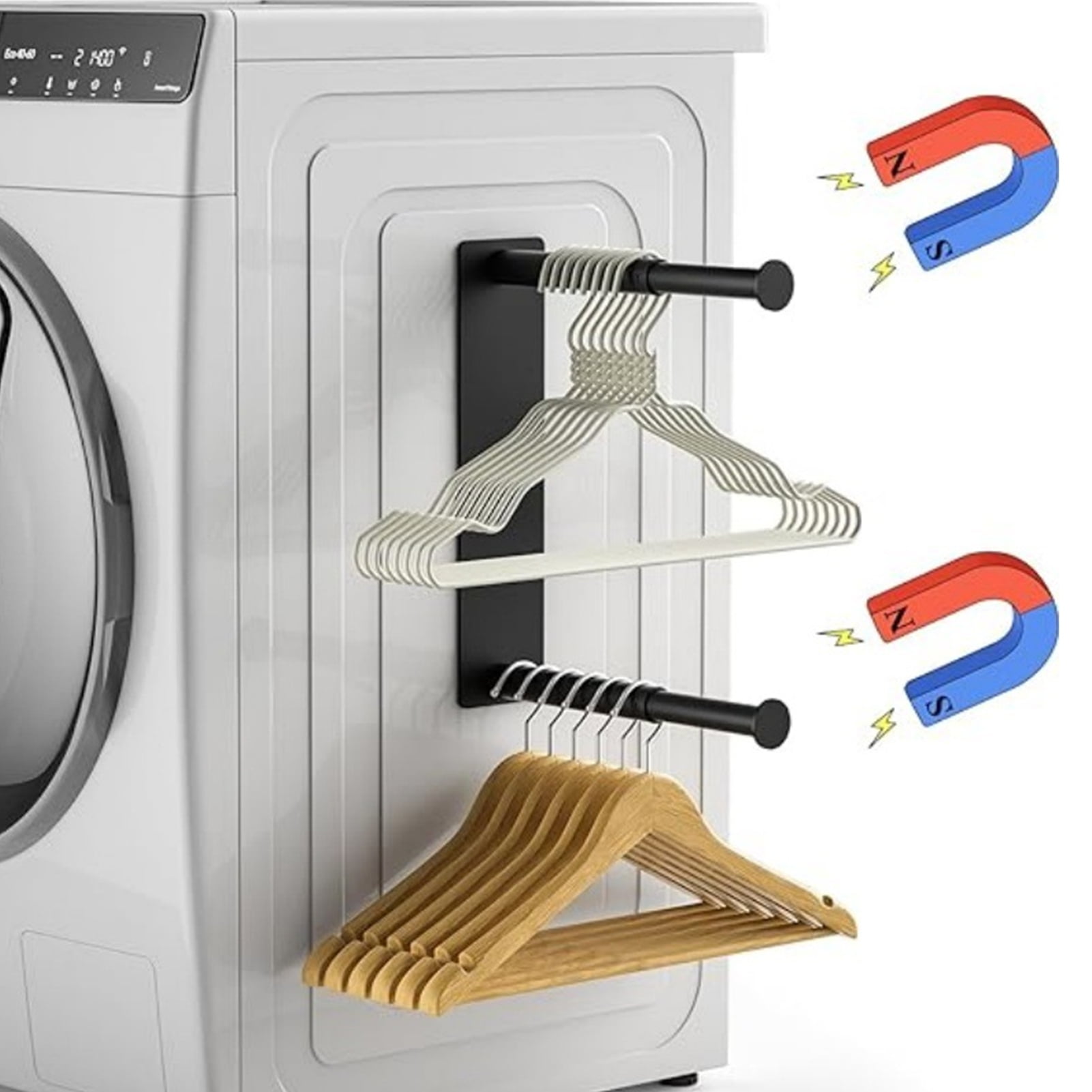 Magnetic Hanger Organizer - Strong Load-Bearing, Extendable Hanger ...