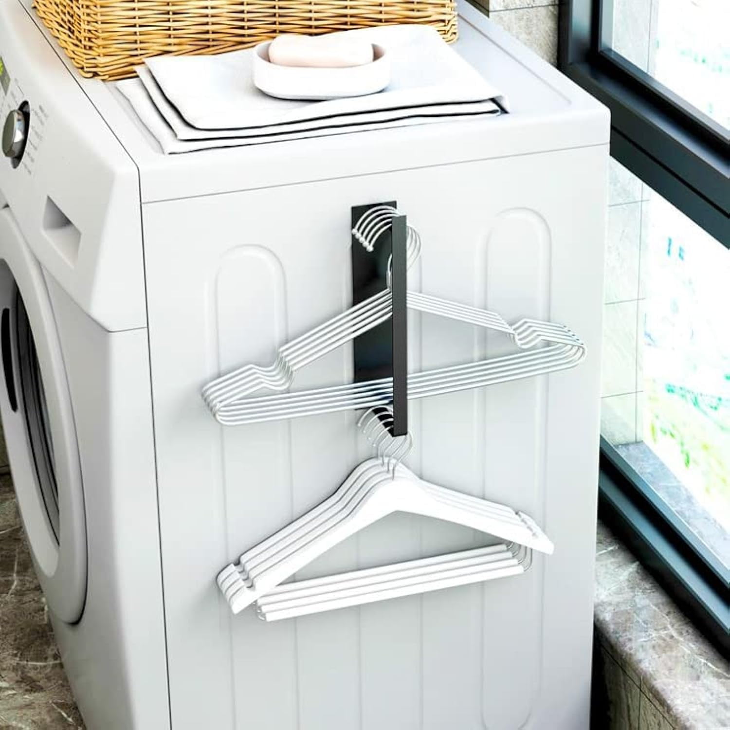 Magnetic Hanger Organizer for Washing Machine & Closet Laundry Room ...