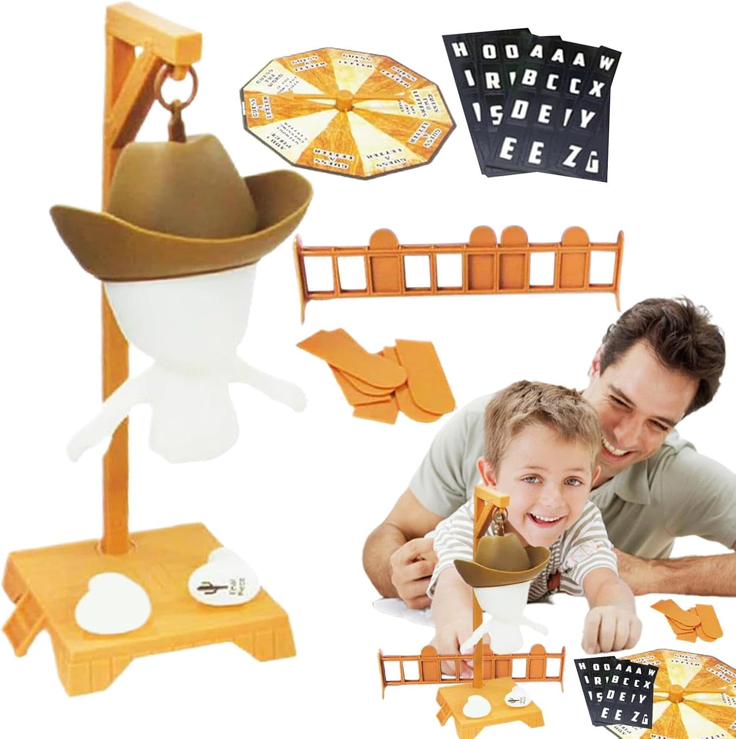 Magnetic Hangman Mystery Word Guessing Game, Glow in The Darks Hangman ...