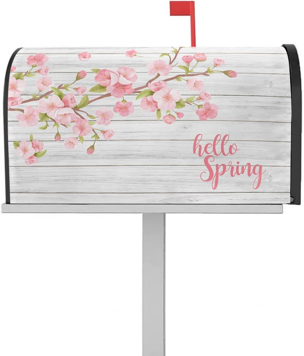 Magnetic Hello Spring Mailbox Cover | Standard 18x21 Inch | Pink ...