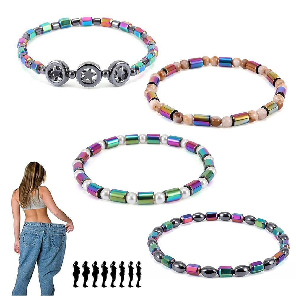 Magnetic Hematite Anklet for Men Women Anti-Swelling Lymphatic Drainage ...