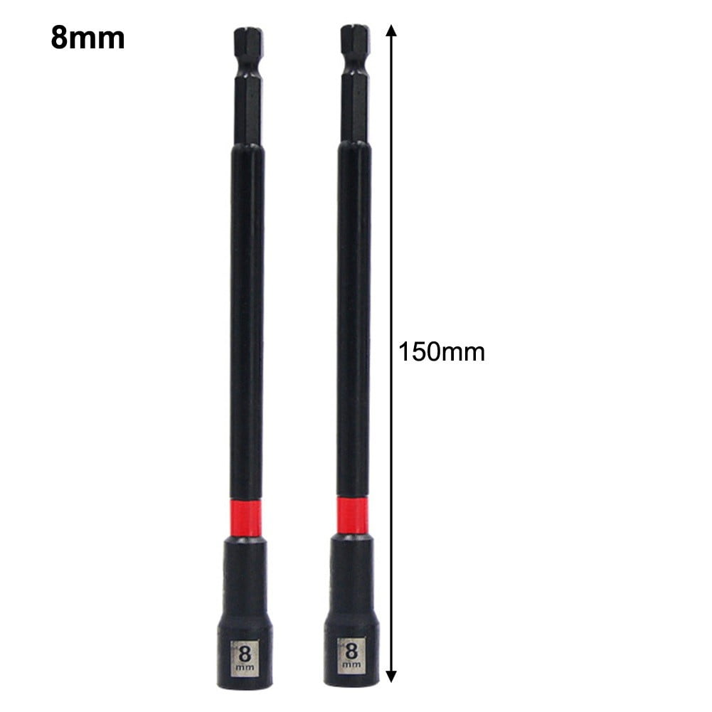 Magnetic Hex Nut Driver Socket Wrench Extension Sleeve 150mm for Impact ...