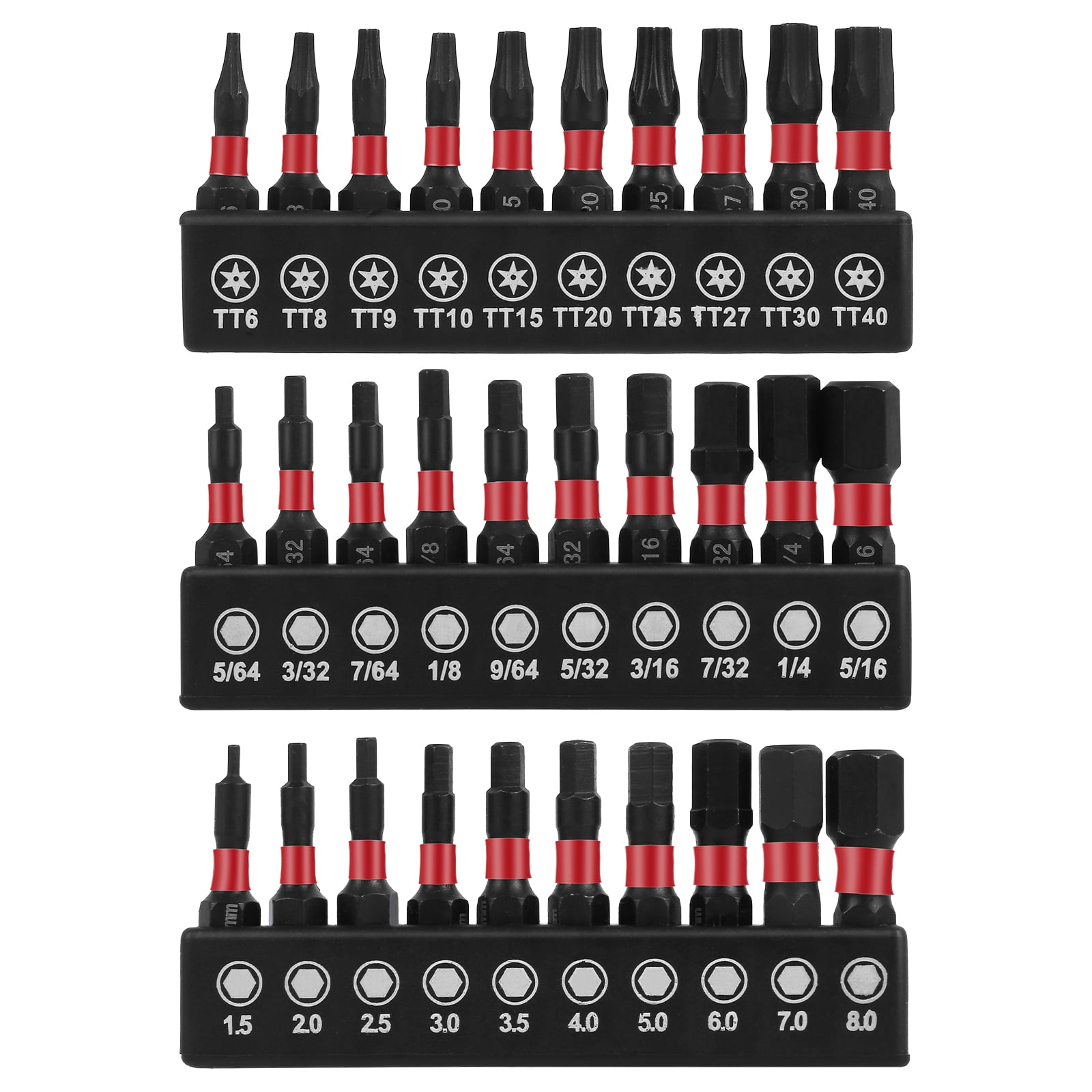 Magnetic Hex Screwdriver Bit Set Solid Easy to Use Magnetic Head Bits ...