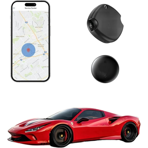 Magnetic Hidden GPS Tracker for Vehicles,Magnetic Waterproof Car Tracker, No Monthly fees, Mini ...