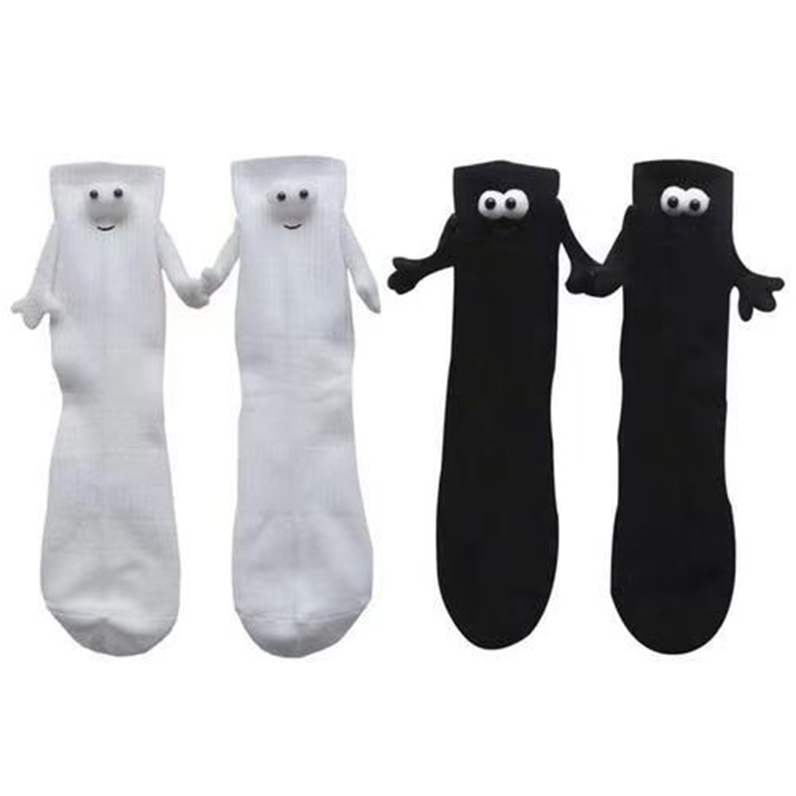 Magnetic Holding Hands Socks Funny Couple Tube Socks Friendship Gift ...