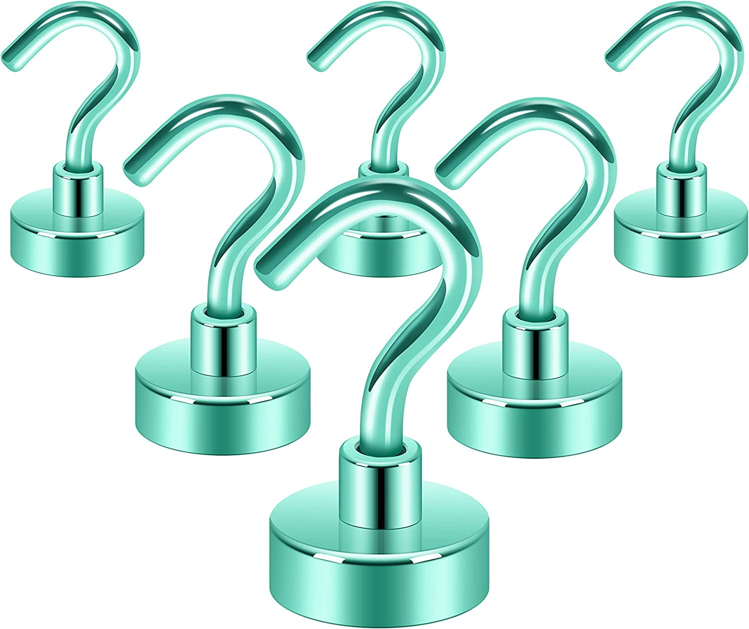 Magnetic Hooks, 28 lb+ Heavy Duty Earth Magnets with Hook for ...