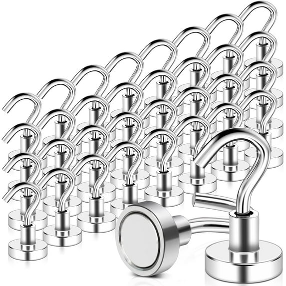 Magnetic Hooks, 32Pack 25lbs+ Magnet Hook 2026 Cruise Cabin Ship ...