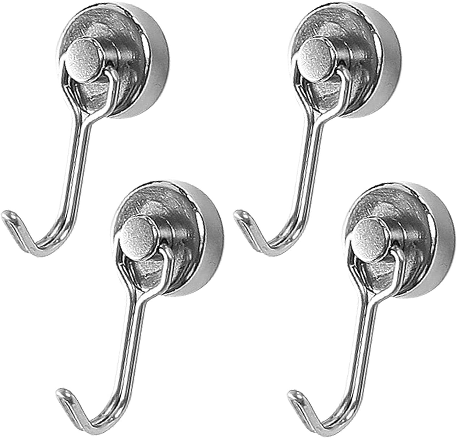 Magnetic Hooks 4PC, Heavy Duty Key Holder Hooks for Refrigerator ...