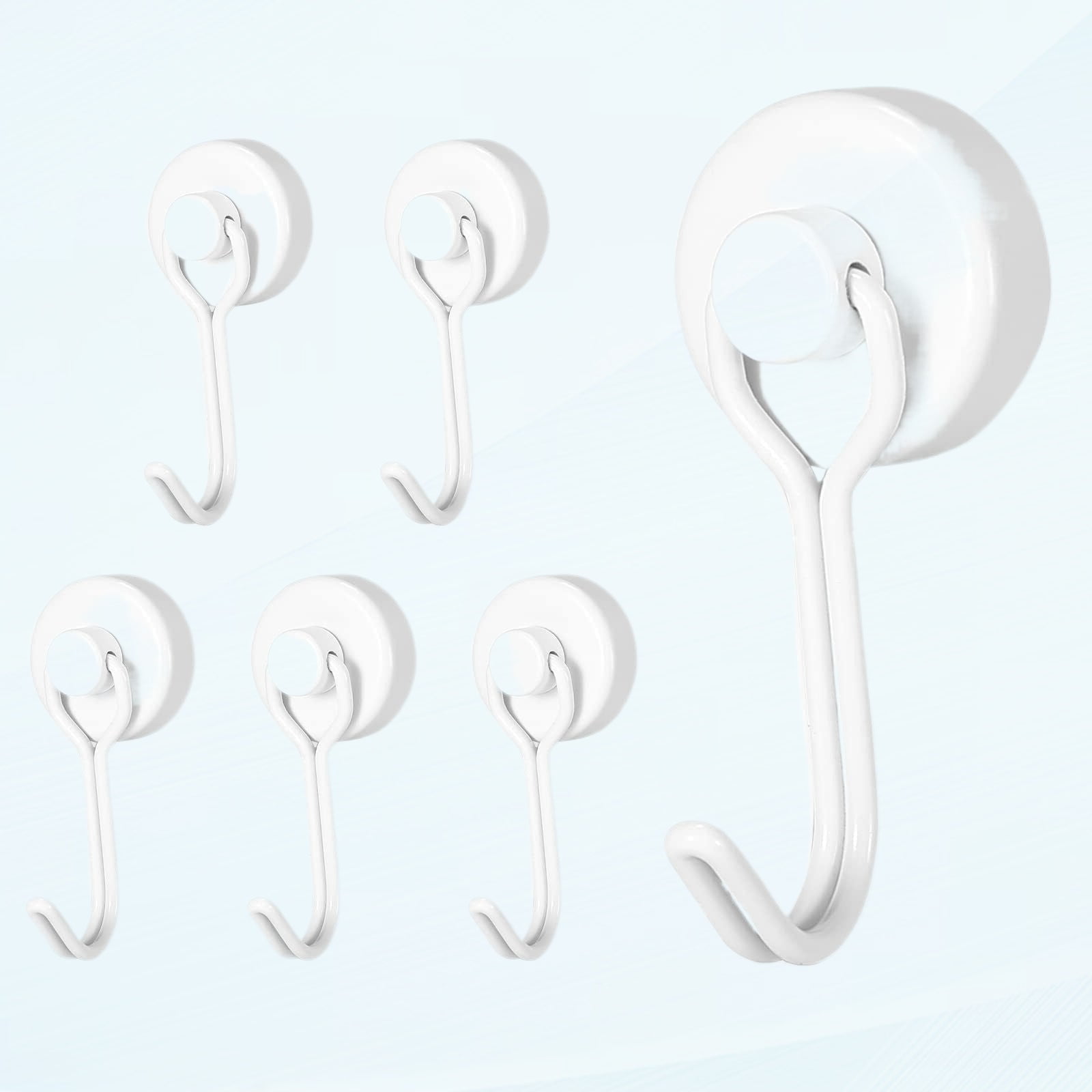 Magnetic Hooks, Heavy Duty Magnetic Hooks, 30LB Neodymium Magnet Hooks ...