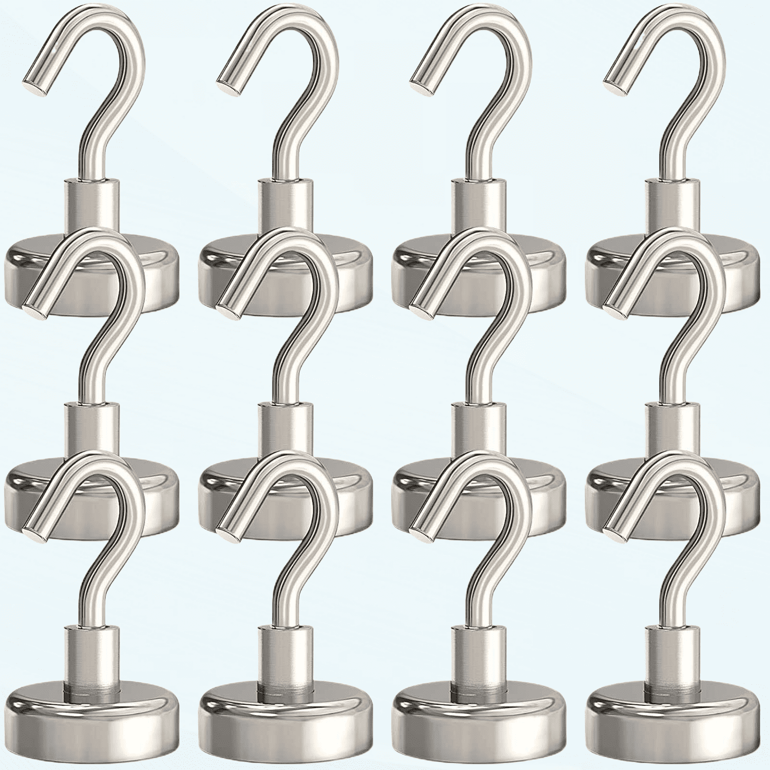 Magnetic Hooks Heavy Duty, 35 lbs Magnets with Hooks for Hanging ...